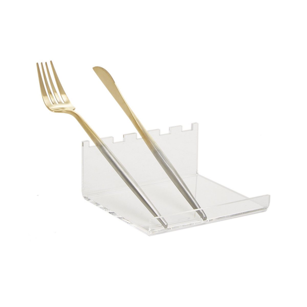 The Home Beau's Acrylic Flatware Easel | Modern Tabletop Display – The ...