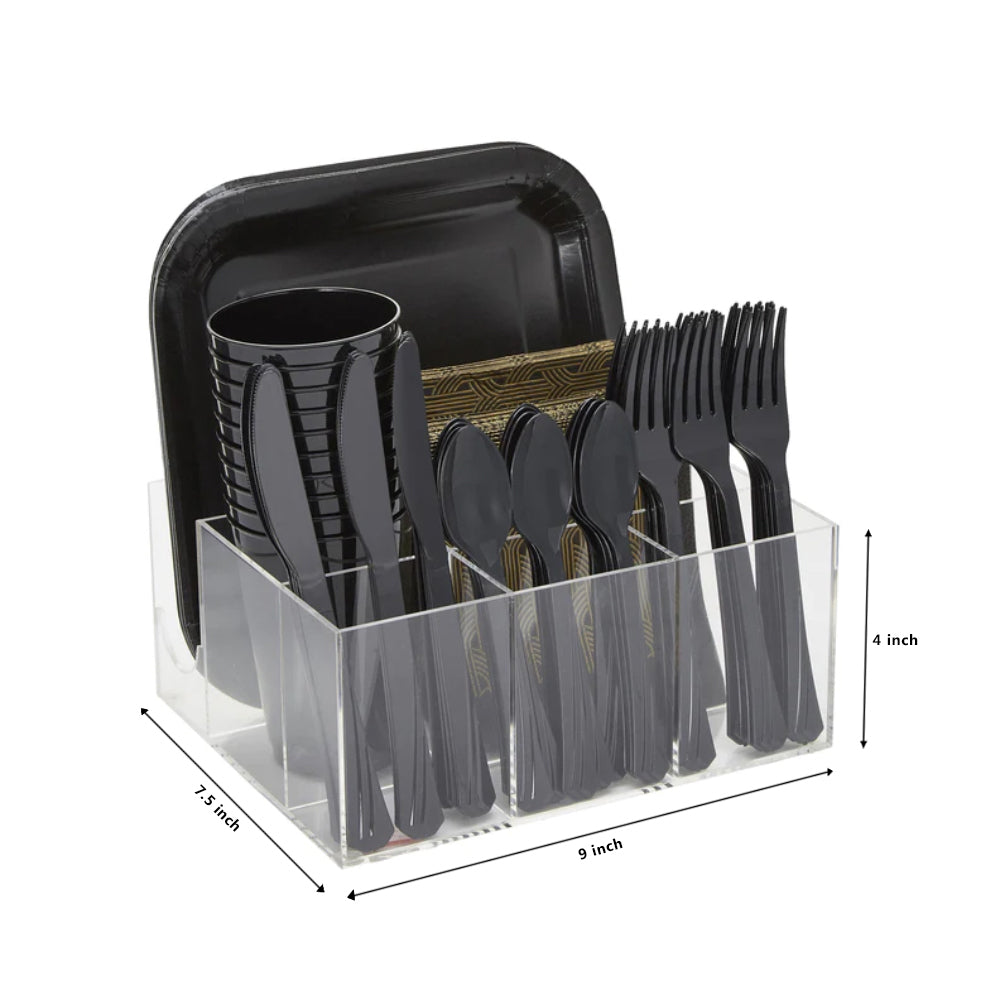 The Home Beau | 6 Section Acrylic Caddy