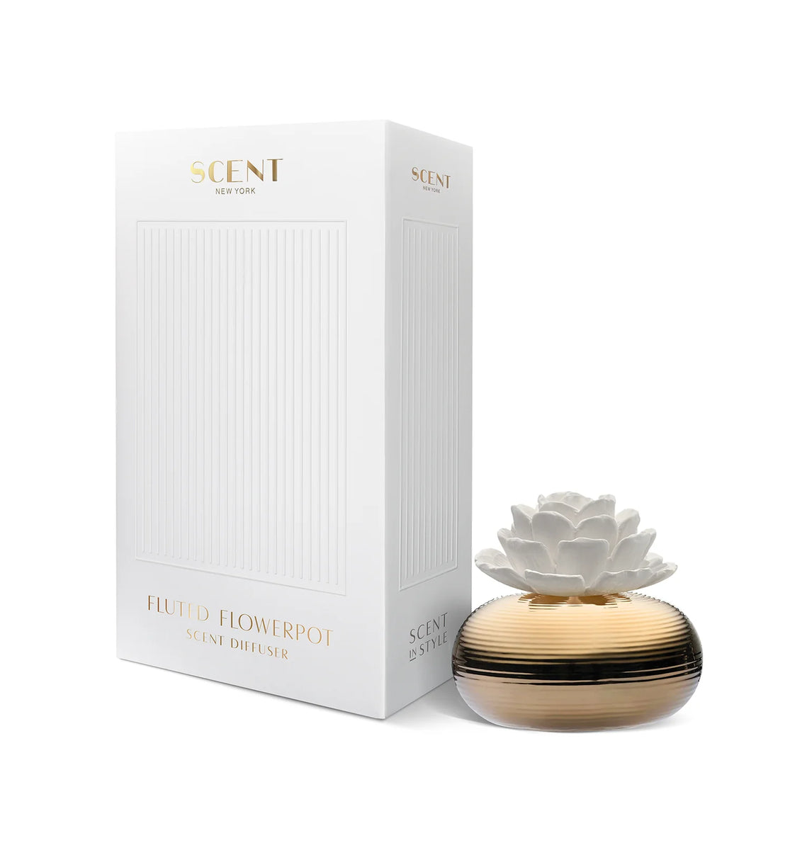 Fluted Flower pot Scent Diffuser – The Home Beau