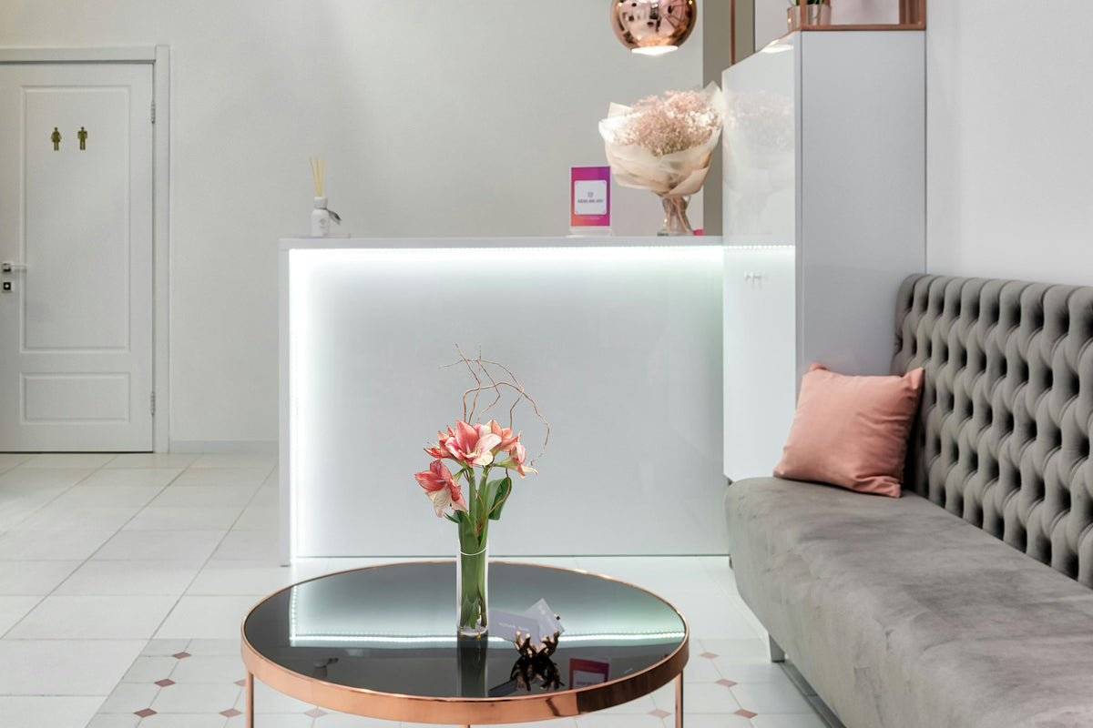 Acrylic Flower Vase with Gold Legs | Modern Home Décor – The Home Beau